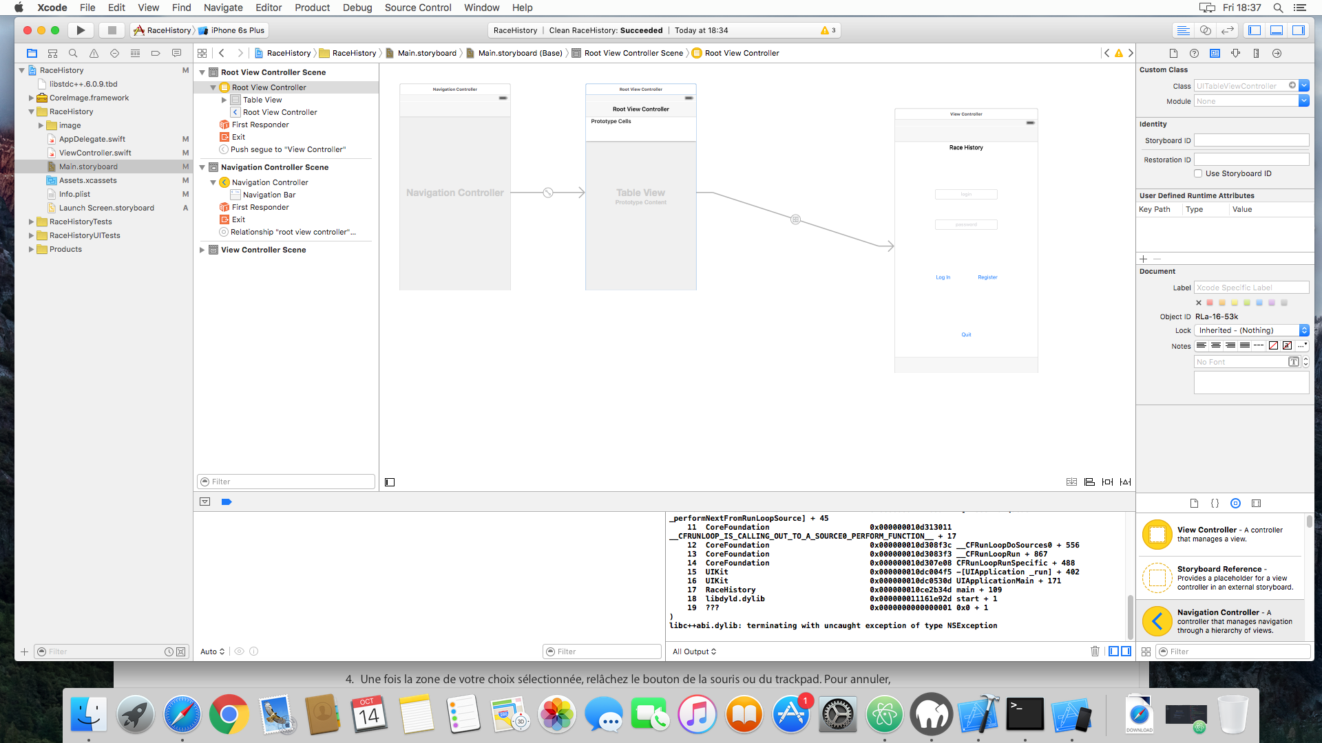 Résolu Ios Swift Navigation Controller Segue Par Morganeflamant Page 1 Openclassrooms 